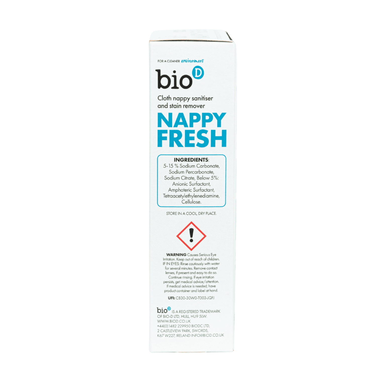 Eco Friendly Nappy Fresh 500g UK - The Bio-D Company